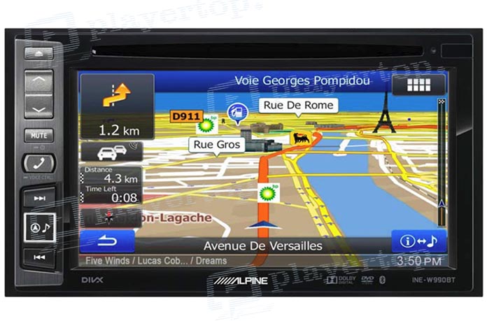 ᐈ Autoradio Alpine GPS : Test du modèle INE-W710D ⇒ Player Top